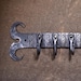 Hand-forged Key Rack / Small Hook Rack, Blacksmith-made - Etsy