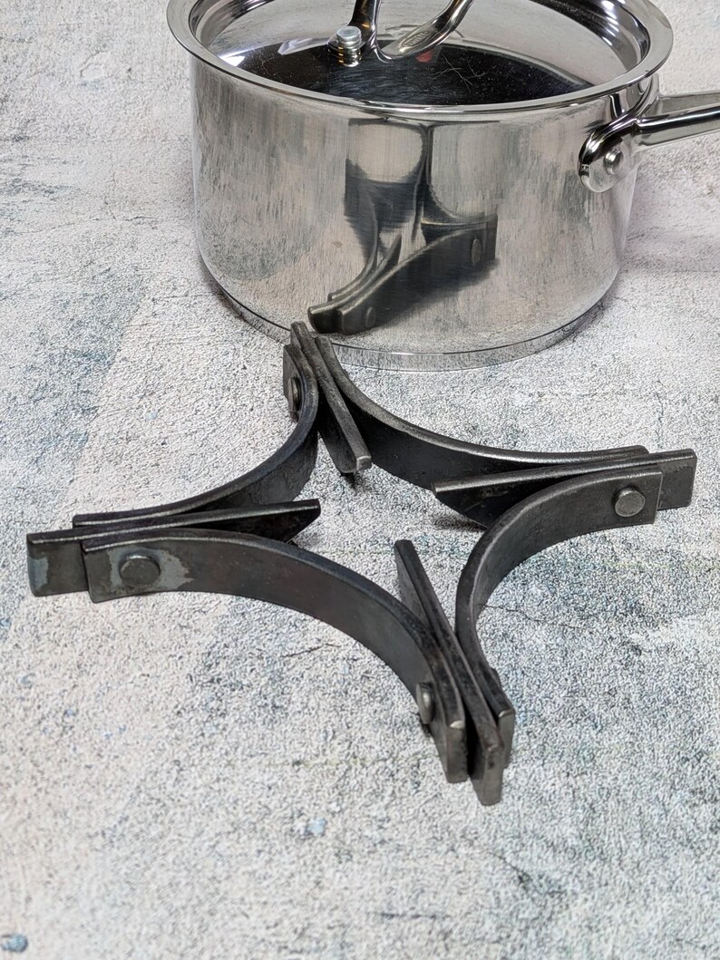 Forged Iron Trivet / Pot Stand, Medieval Style, Handmade by Blacksmith ...