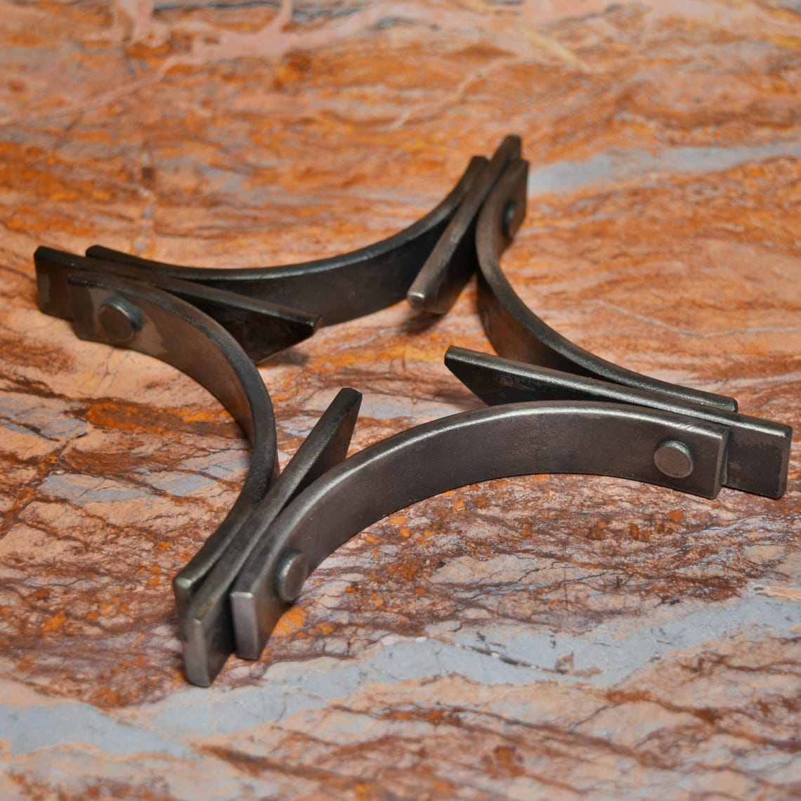 Forged Iron Trivet / Pot Stand, Medieval Style, Handmade by Blacksmith ...