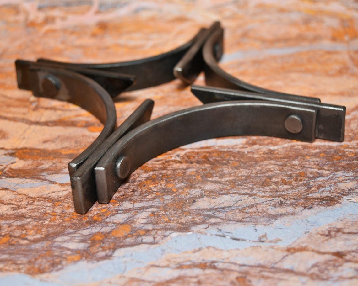 Forged Iron Trivet / Pot Stand, Medieval Style, Handmade by Blacksmith ...