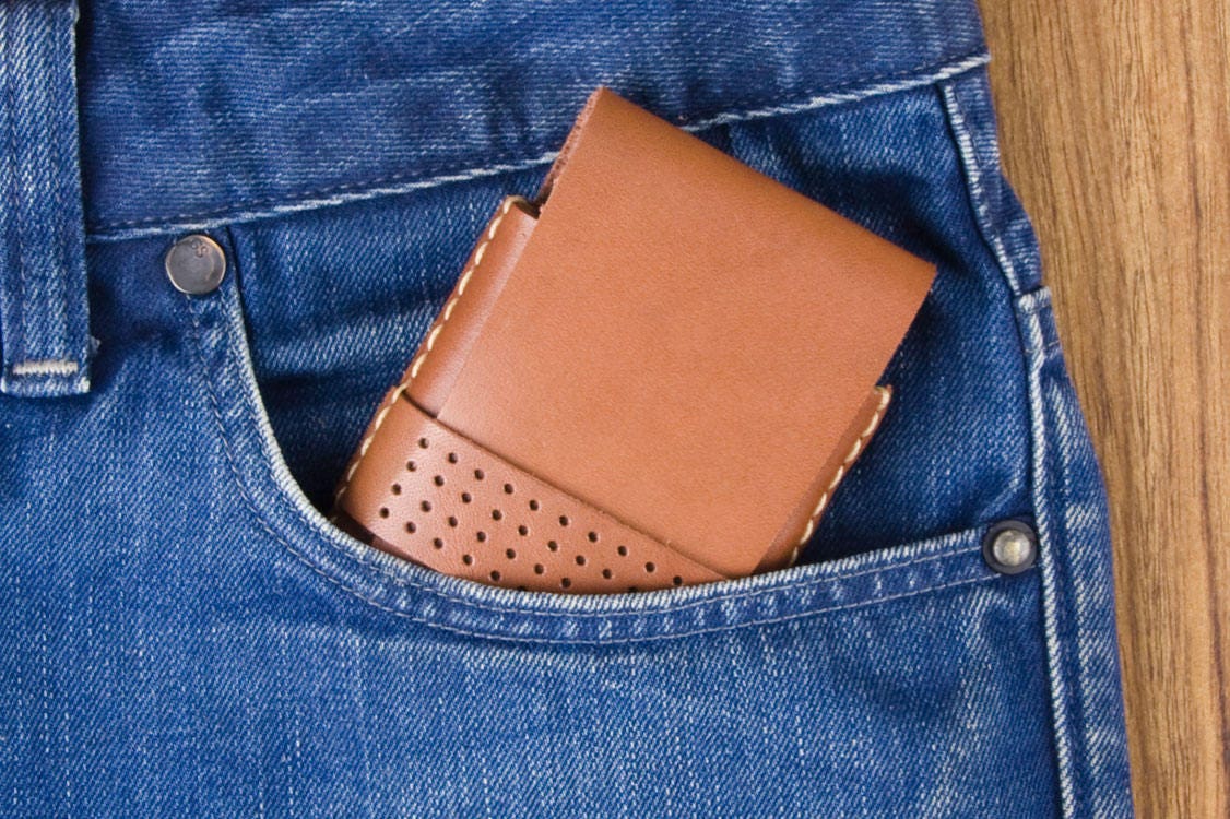 Thin Mens Wallet Slim Mens wallet Mens Wallet Thin Card | Etsy