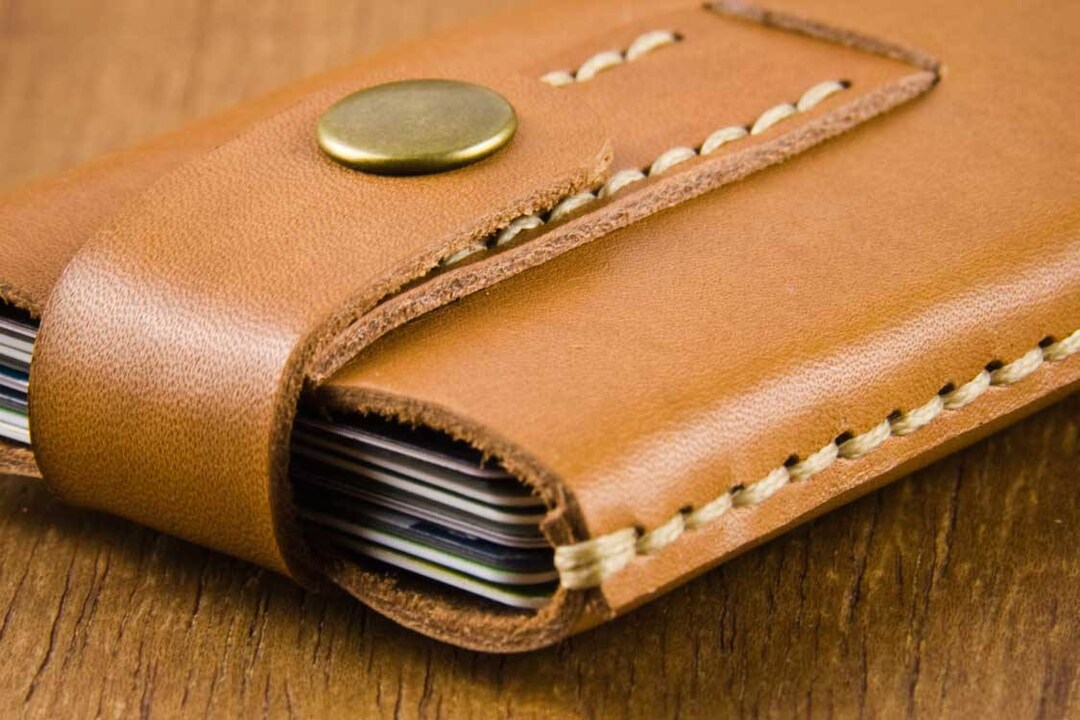 Minimalist Credit Card Case - Minimalist Leather Wallet - Cardholder ...