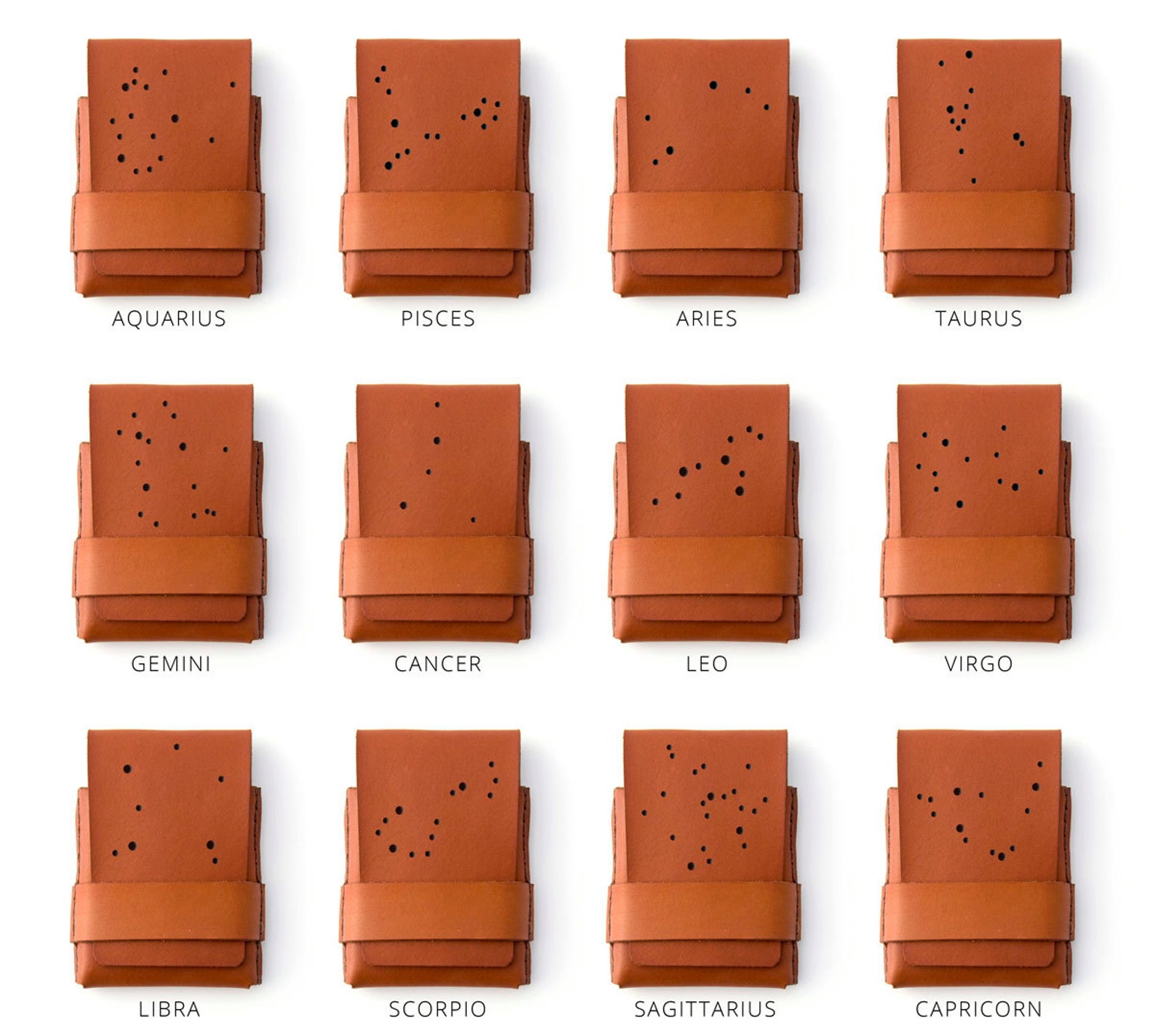 Zodiac Monogram - Punched Zodiac Constellation - Etsy