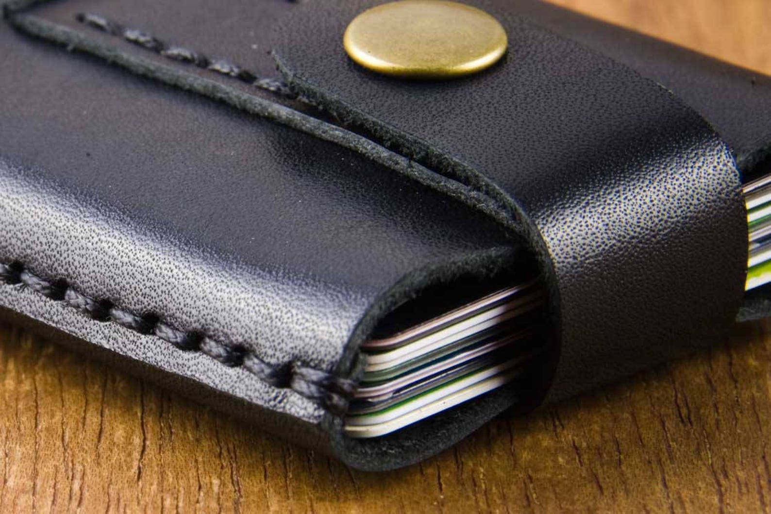 Slim Leather Card Case Leather Card Case Men Slim Leather | Etsy