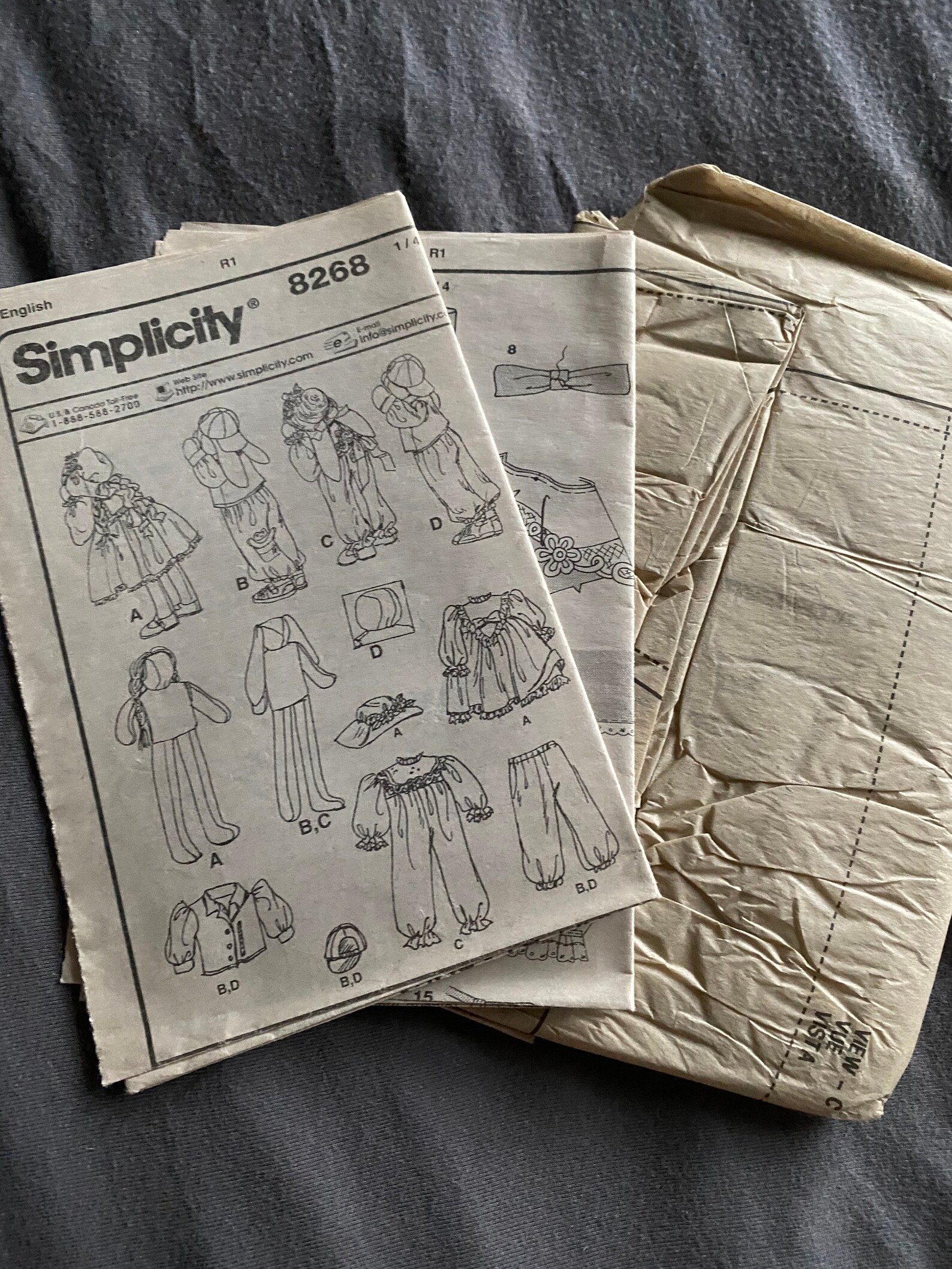 Simplicity 8268 Sewing Pattern Doll Clothes Home Decore Childrens Wear ...