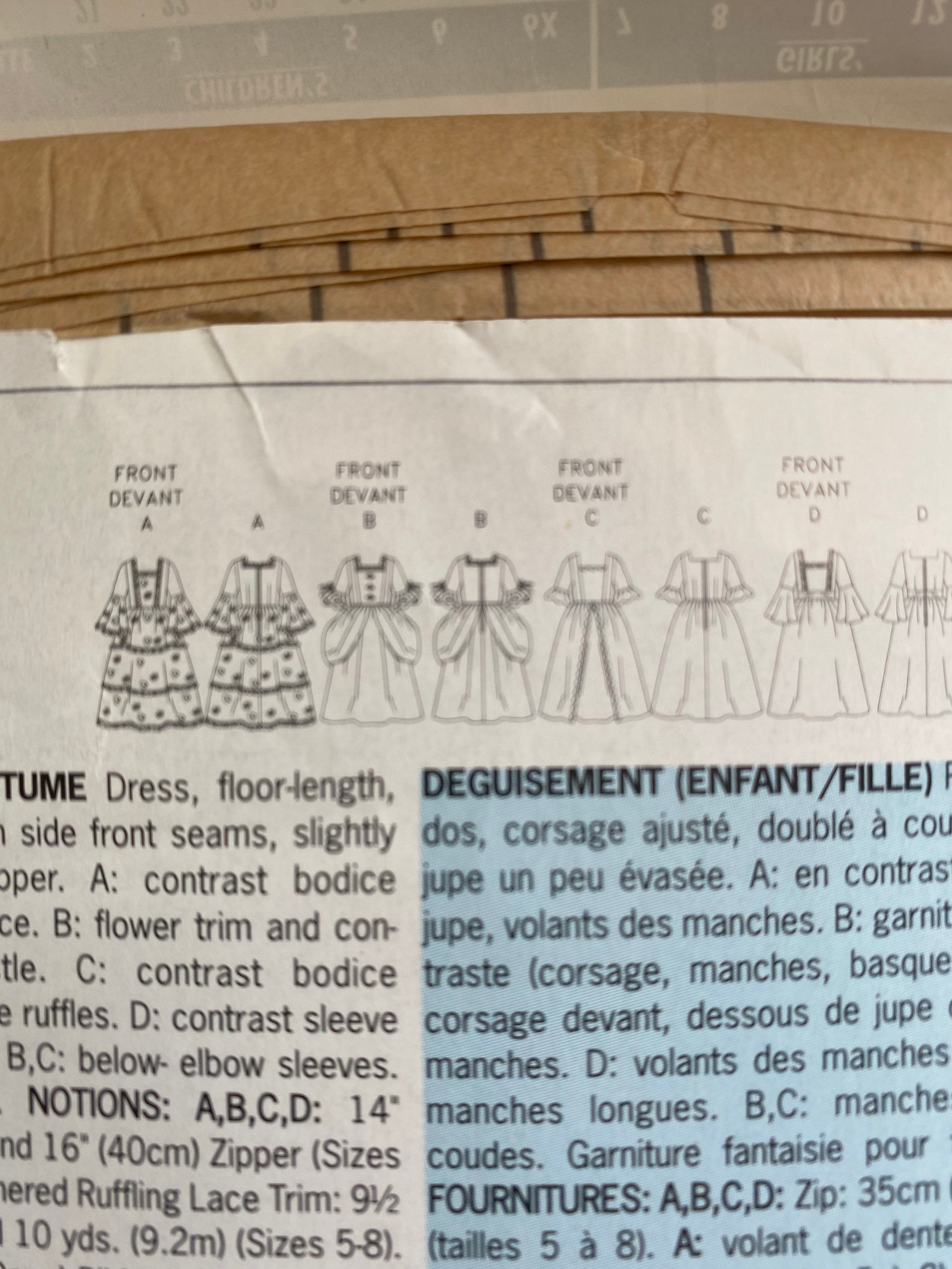 Butterick 3236 Sewing Pattern,little Girls Princess Dress Pattern ...