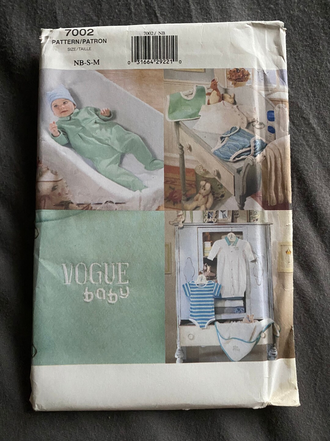 Vogue 7002 Sewing Pattern: Baby Clothes, Newborn to Medium - Etsy