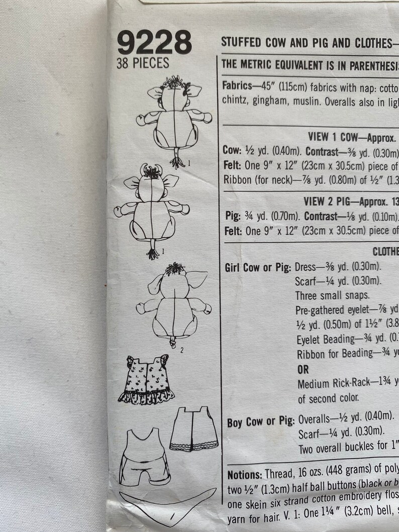 Simplicity 9228 Sewing Pattern,arts and Crafts Project Pattern,make ...