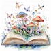 Magic Book Watercolor Clipart: Fantasy Illustrations (JPG Digital ...