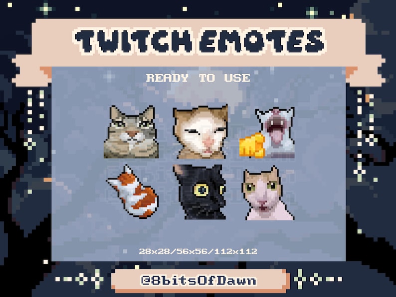 Funny Cat Meme Twitch Emotes - Ready to Use - ZIP File - Etsy