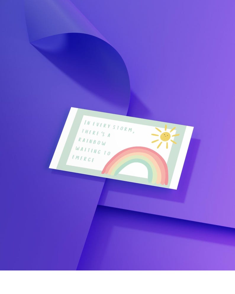 Rainbow Affirmation Cards Printable Instant Download Positive Sayings ...