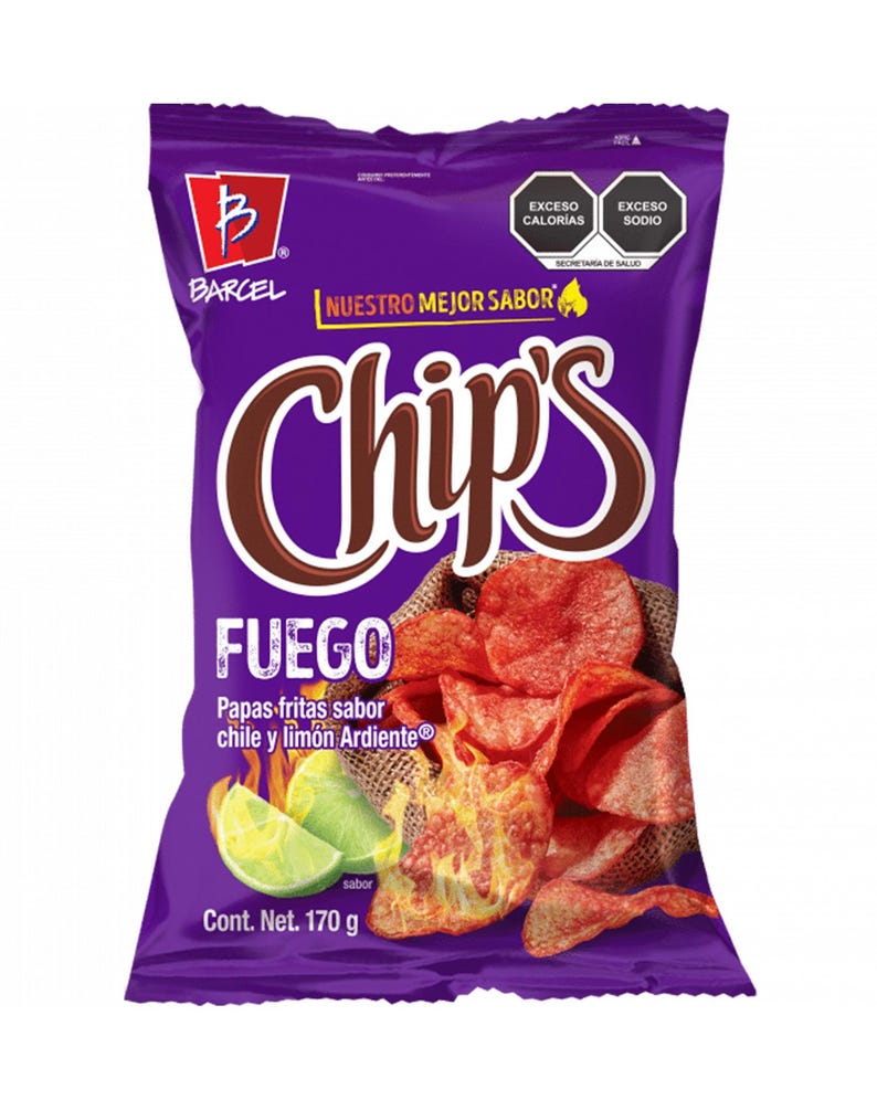 Barcel Chips Fuego (BOX WITH 4 BAGS) 57 Grams - Etsy