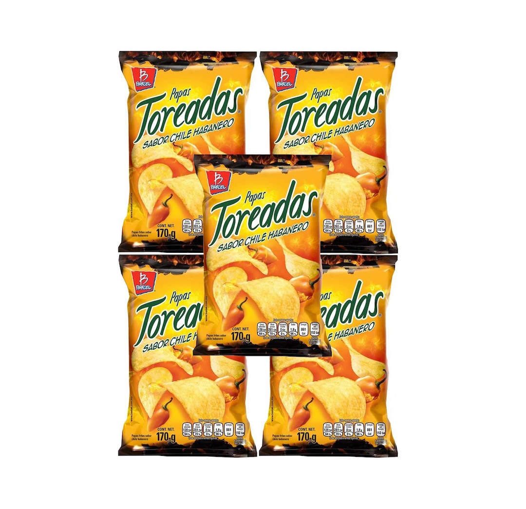 Barcel Chips Toreadas Habanero (BOX WITH 5 BAGS) 42 Grams - Etsy
