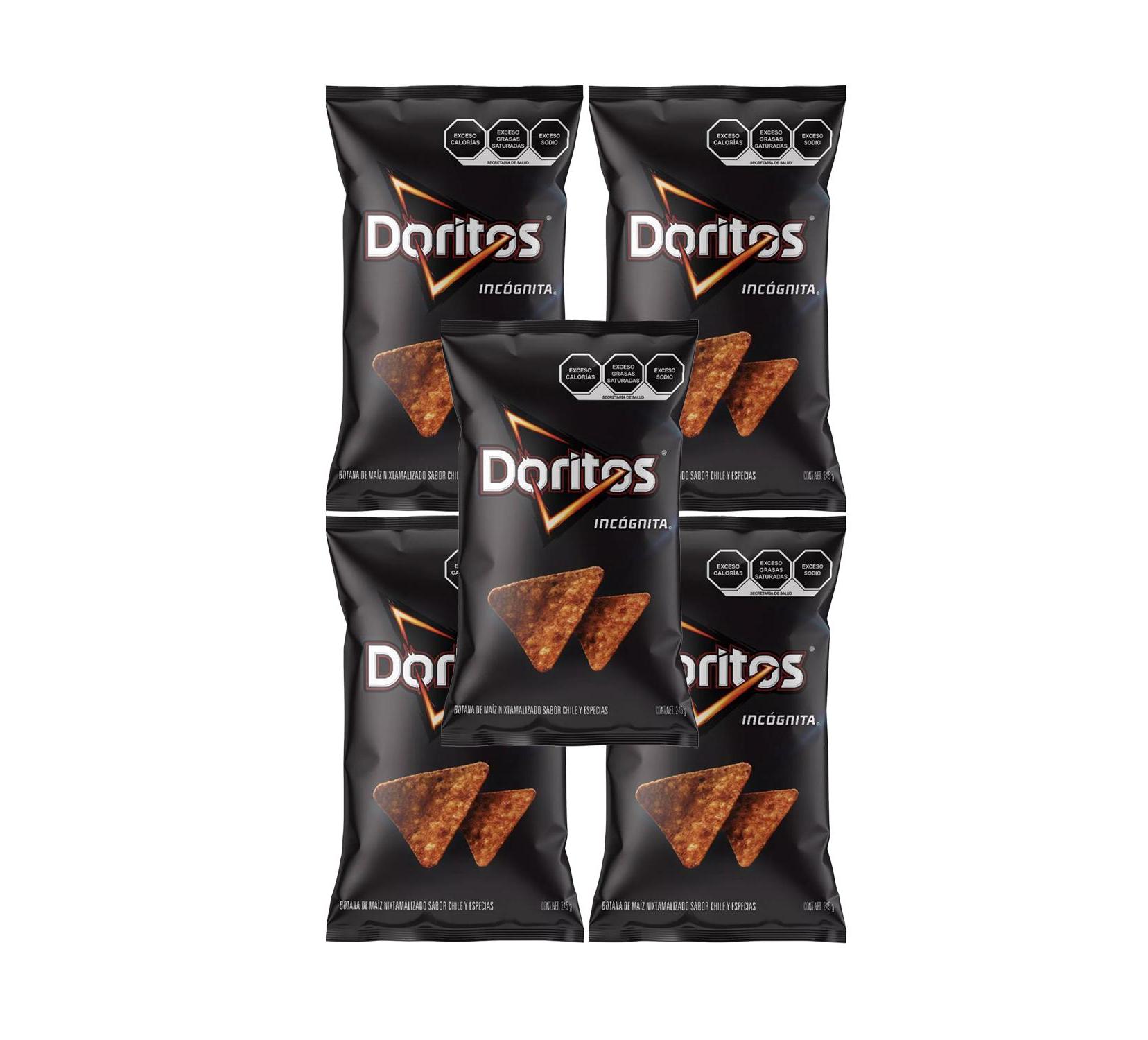 Doritos Incognita Sabritas Mexican Chips (BOX WITH 5 BAGS) 61 Grams ...