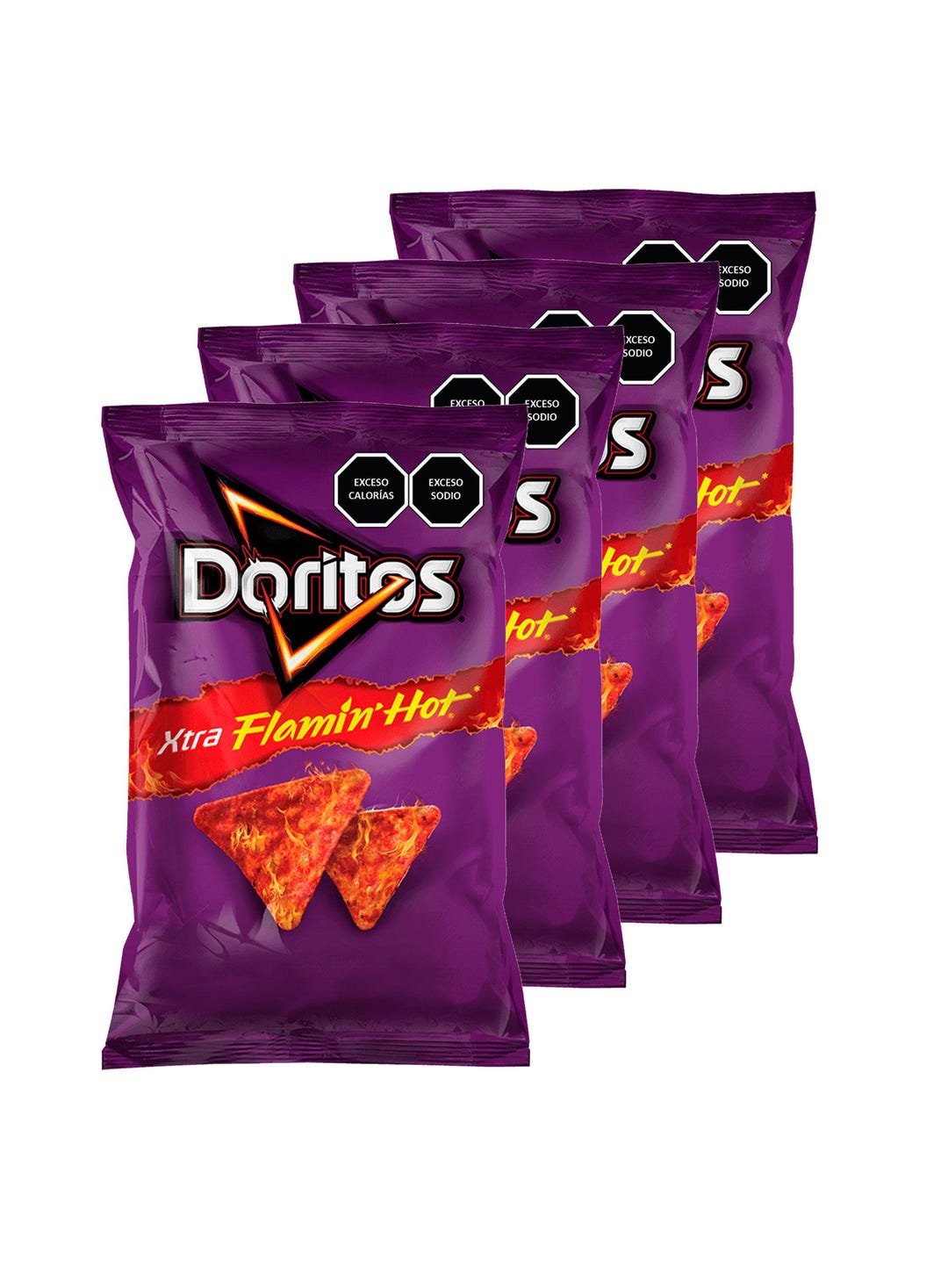 Doritos XTRA Flamin' Hot Sabritas Mexican Chips (4 BAG BOX) 61 Grams - Etsy