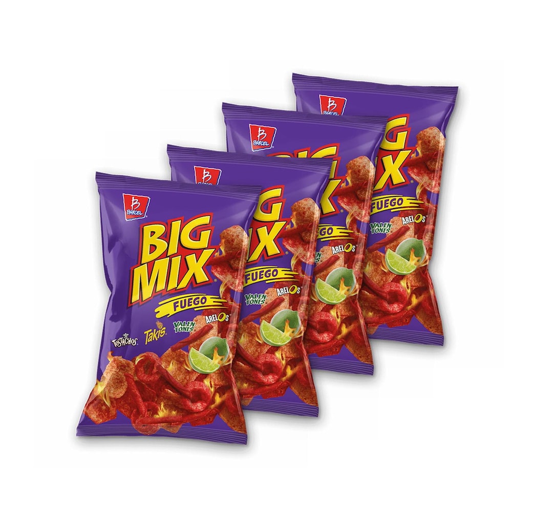 Big Mix Fuego Barcel Mexican Chips (BOX WITH 4 BAGS) 70 Grams - Etsy