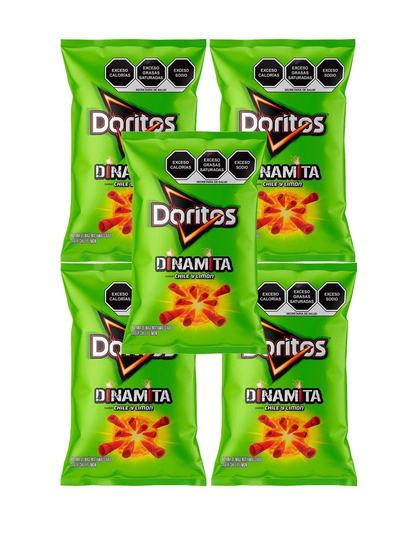 Doritos Dinamita Sabritas Mexican Chips (BOX WITH 5 BAGS) 61 Grams - Etsy