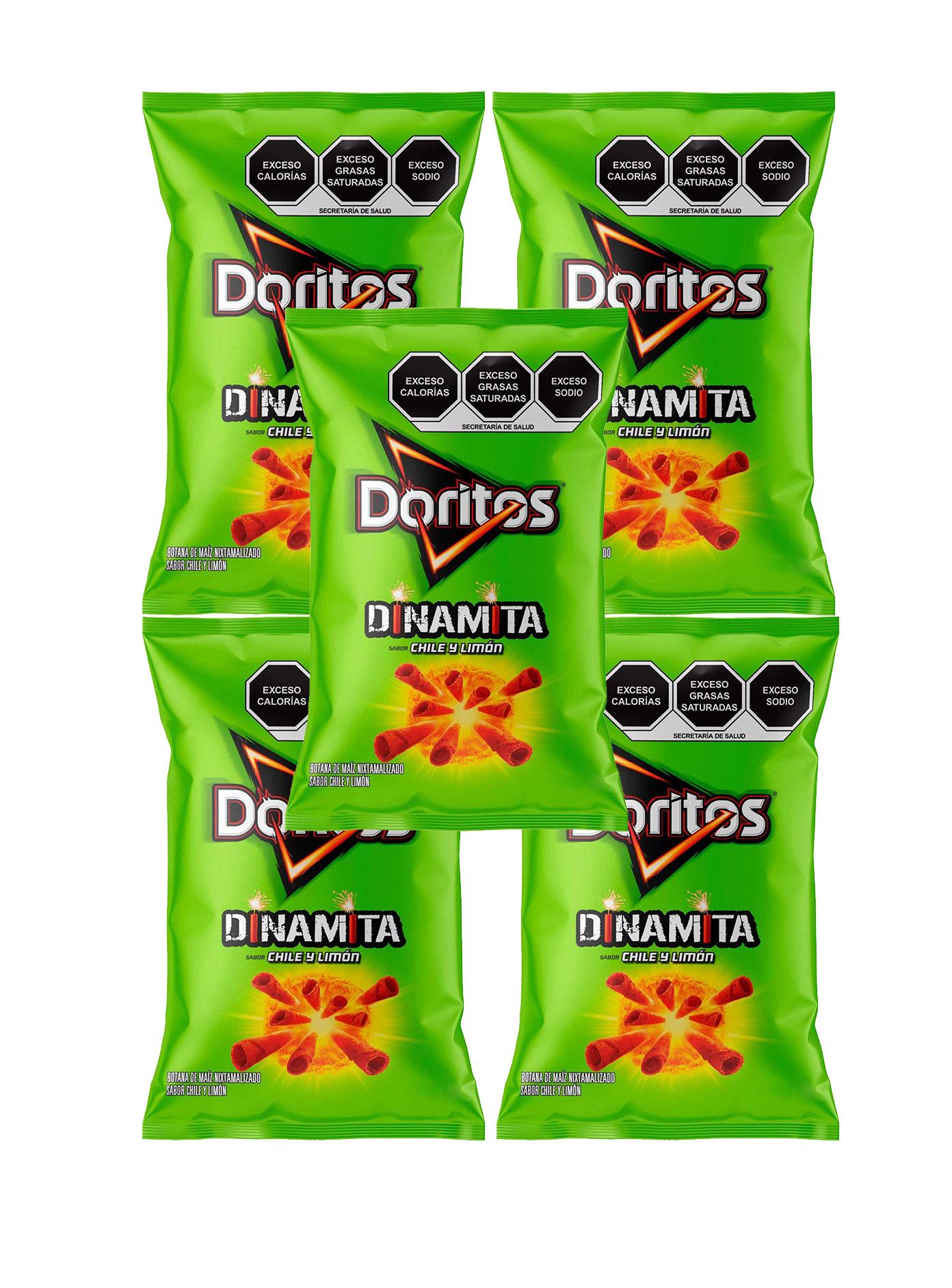Doritos Dinamita Sabritas Mexican Chips (BOX WITH 5 BAGS) 61 Grams - Etsy