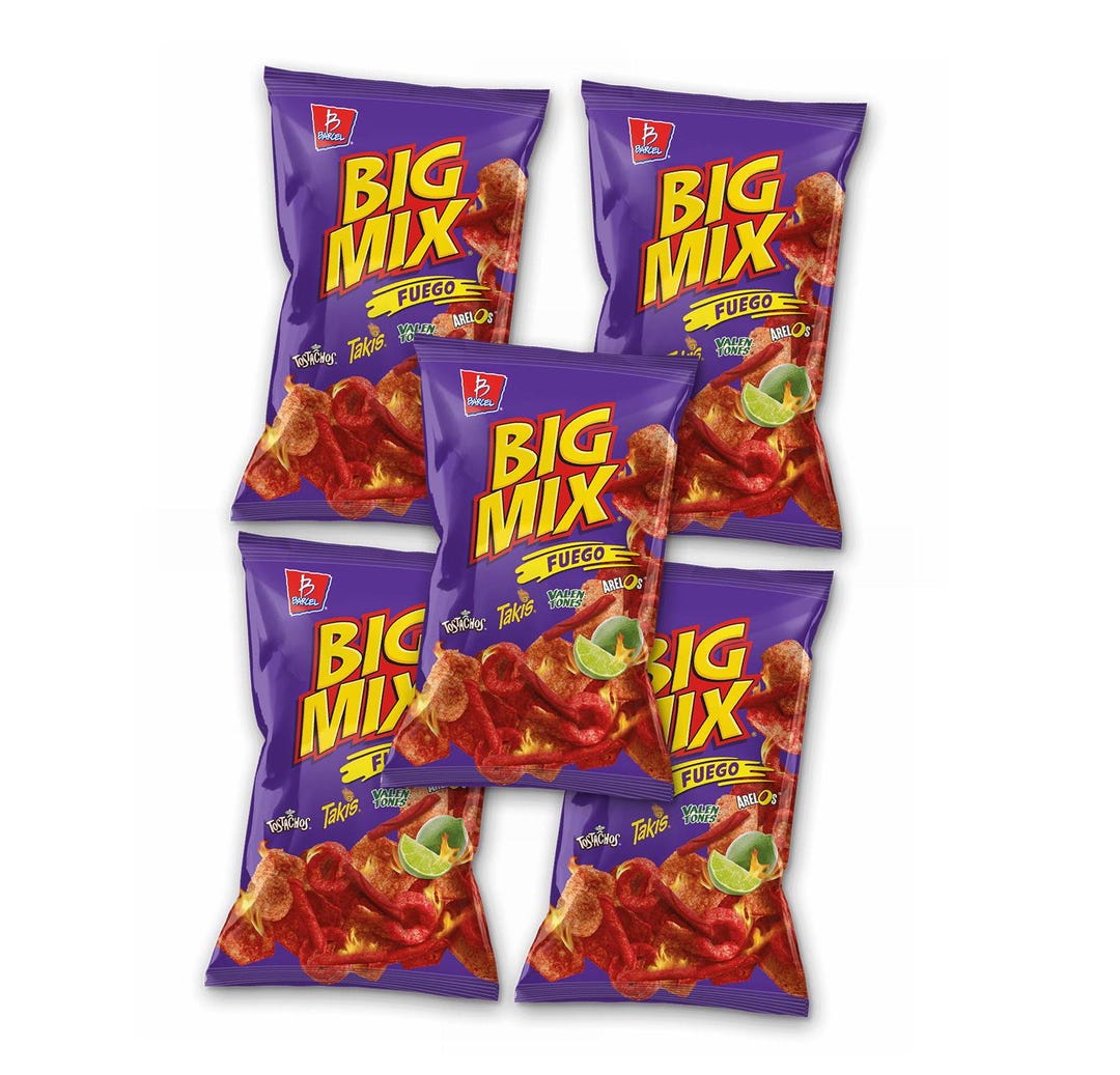 Big Mix Fuego Barcel Mexican Chips (BOX WITH 5 BAGS) 70 Grams - Etsy