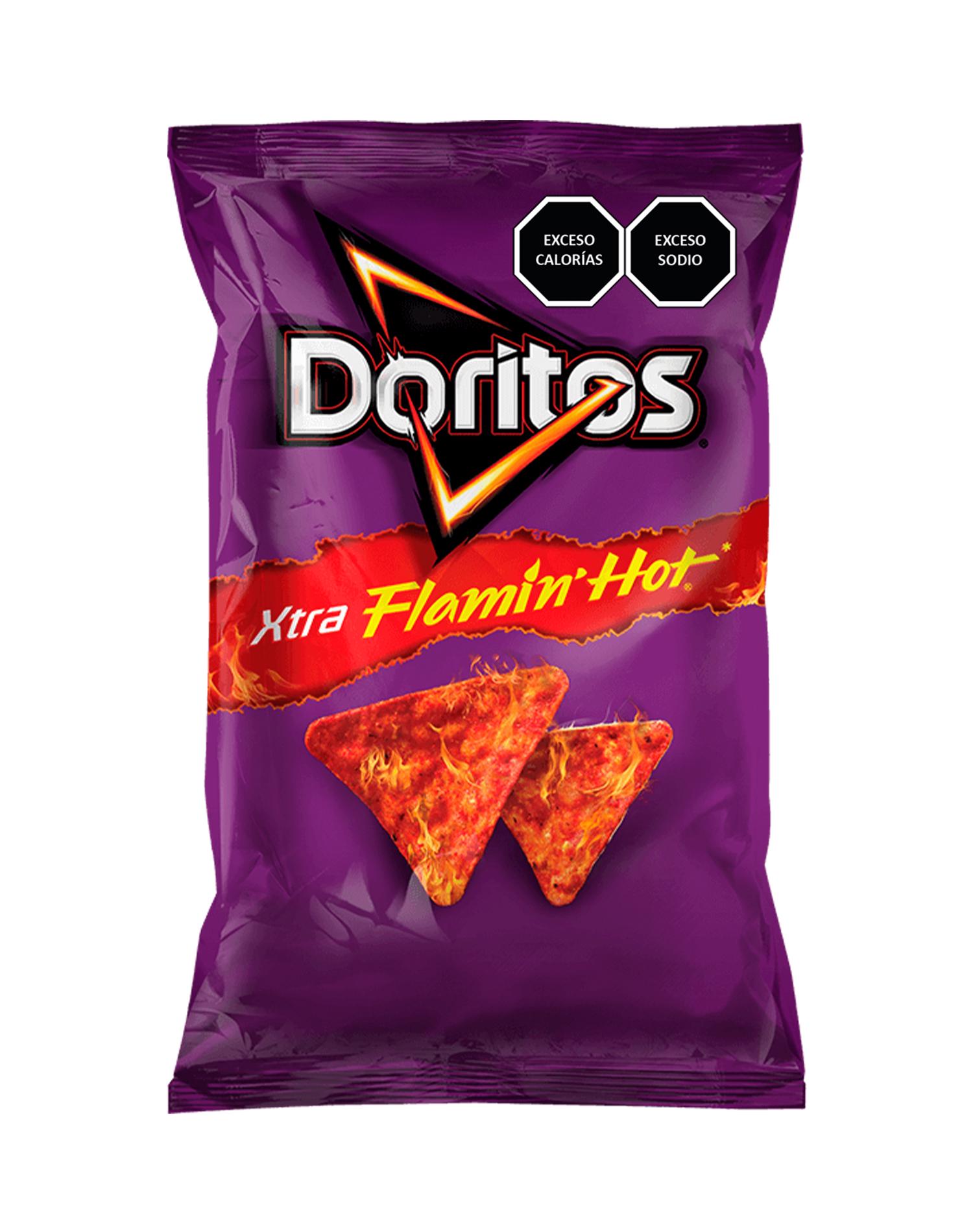 Doritos XTRA Flamin' Hot Sabritas Mexican Chips (4 BAG BOX) 61 Grams - Etsy