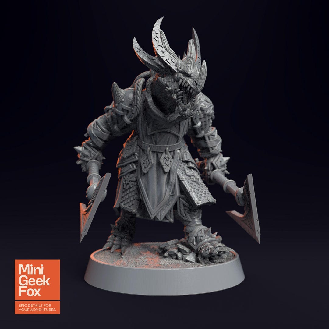 Kunzite of the Southern Rebels D&D Miniature - Dual Axe Wielder for ...