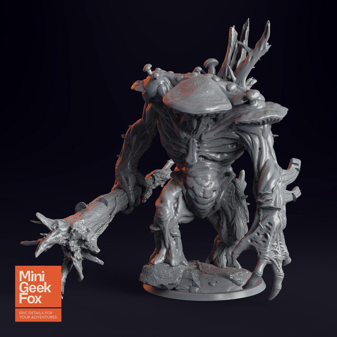 Myconid Sovereign Miniature - Large Mushroom Dnd Monster, Tabletop RPG ...