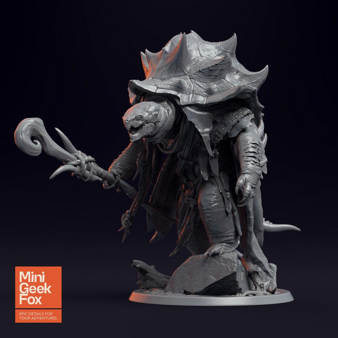 Shellback Shellspike Turtle Miniature - Unique Fantasy, Tabletop RPG ...