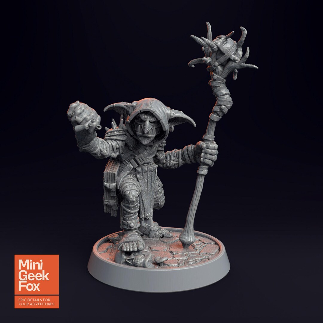 Goblins Da Tredzle D&D Miniature Cunning Goblin Shaman for Fantasy ...
