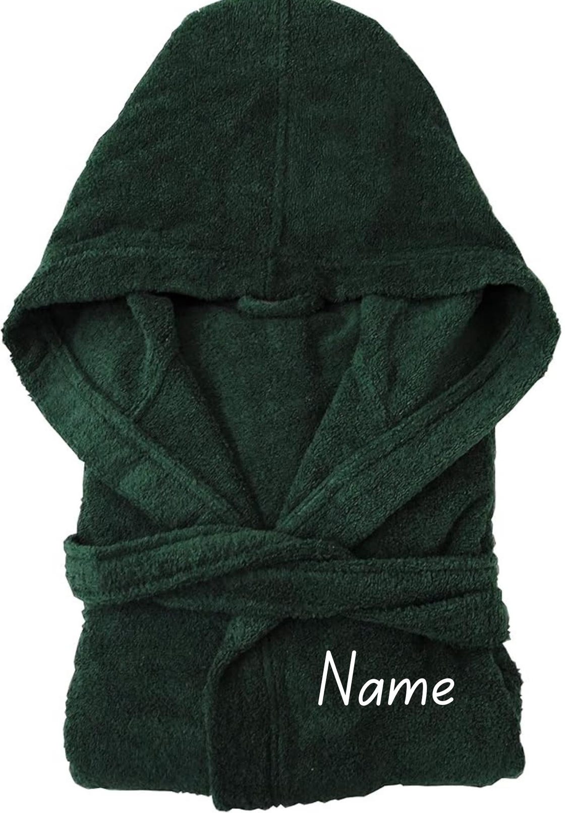 Homer Simpson Hooded Dressing Gown With Pockets – Green Towelling ...