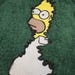 Homer Simpson Hooded Dressing Gown With Pockets – Green Towelling ...