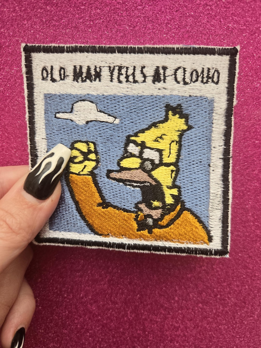 Old Man Yells at Cloud | Grandpa Embroidered Patch | Pop Culture ...