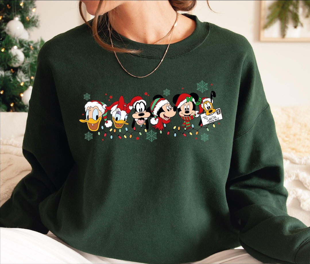 Disney Christmas Sweatshirt & Hoodie, Mickey and Friends Christmas ...