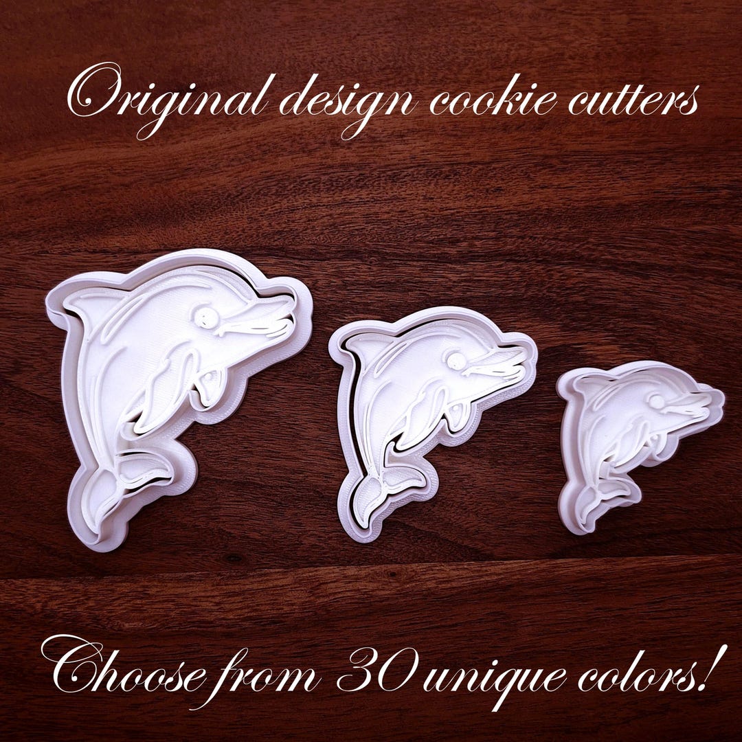 Dolphin Cookie Cutter Set – Ocean Marine Animal Baking Tools – Handmade ...