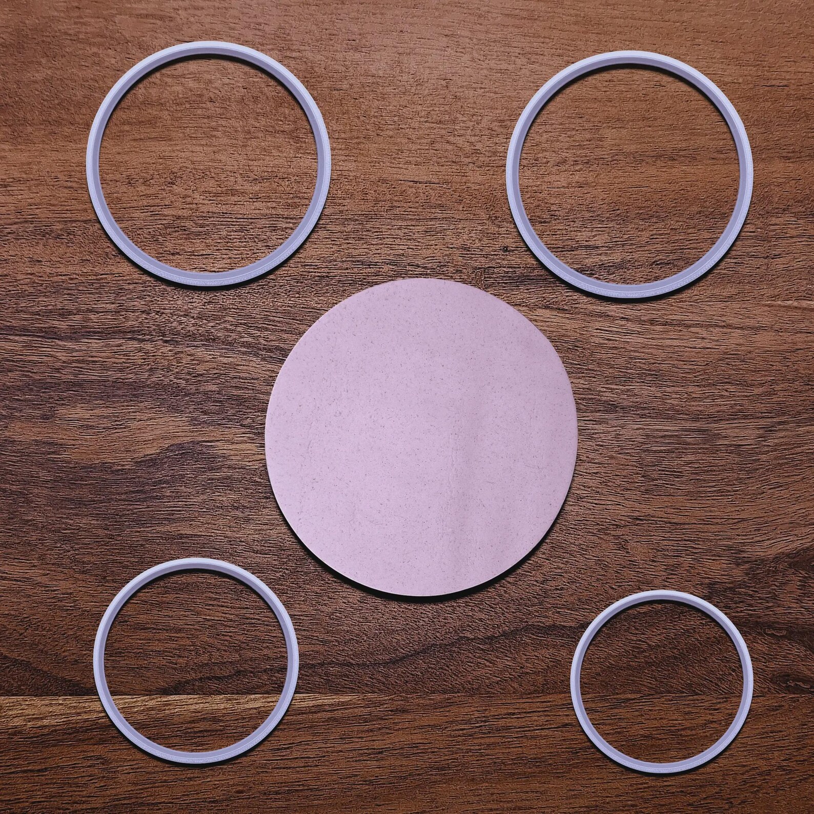 Circle Cookie Cutter Set: 7 Sizes, Eco-friendly Food-safe Plastic ...