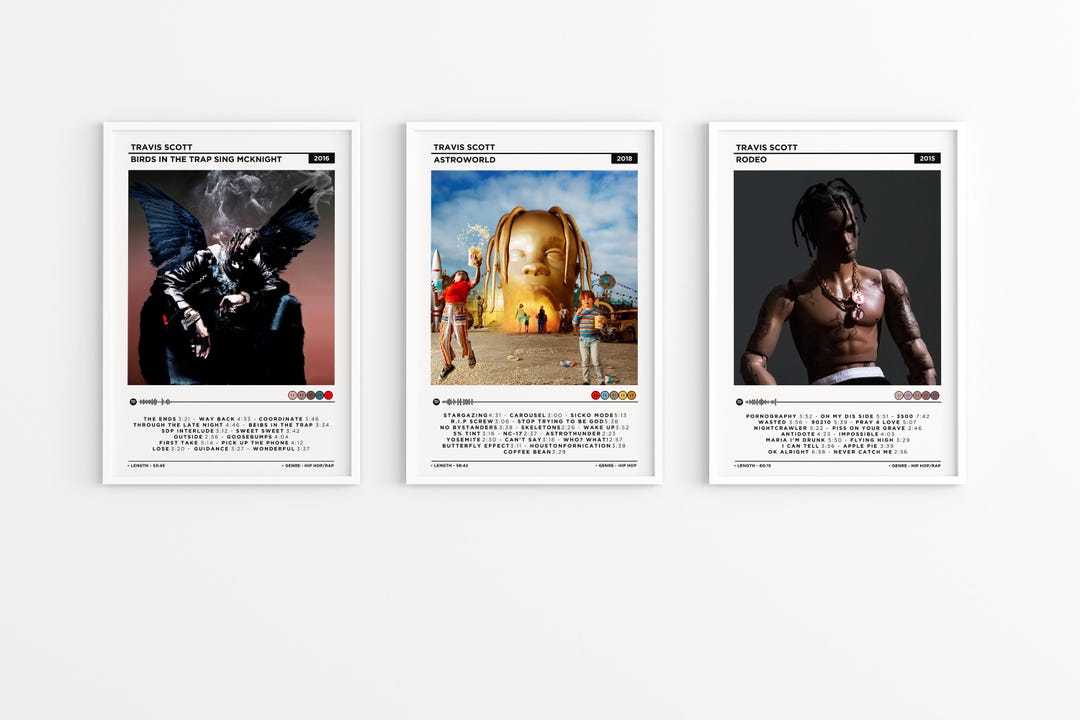 Travis Scott Astroworld, Rodeo, Birds in the Trap Sing Mcknight Album ...