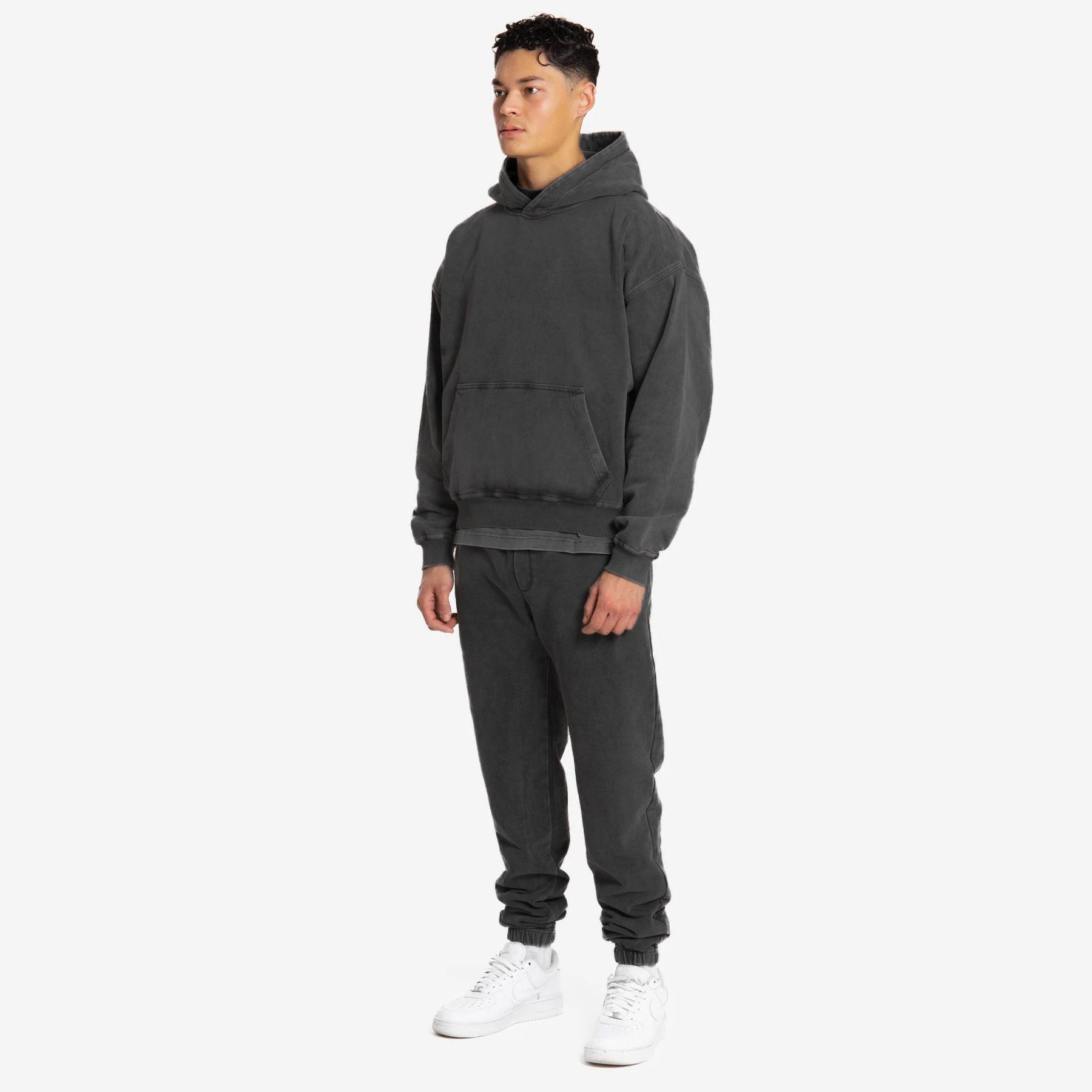 500gsm Blank Acid Wash Hoodie - Ultra Heavyweight Oversized Blank ...