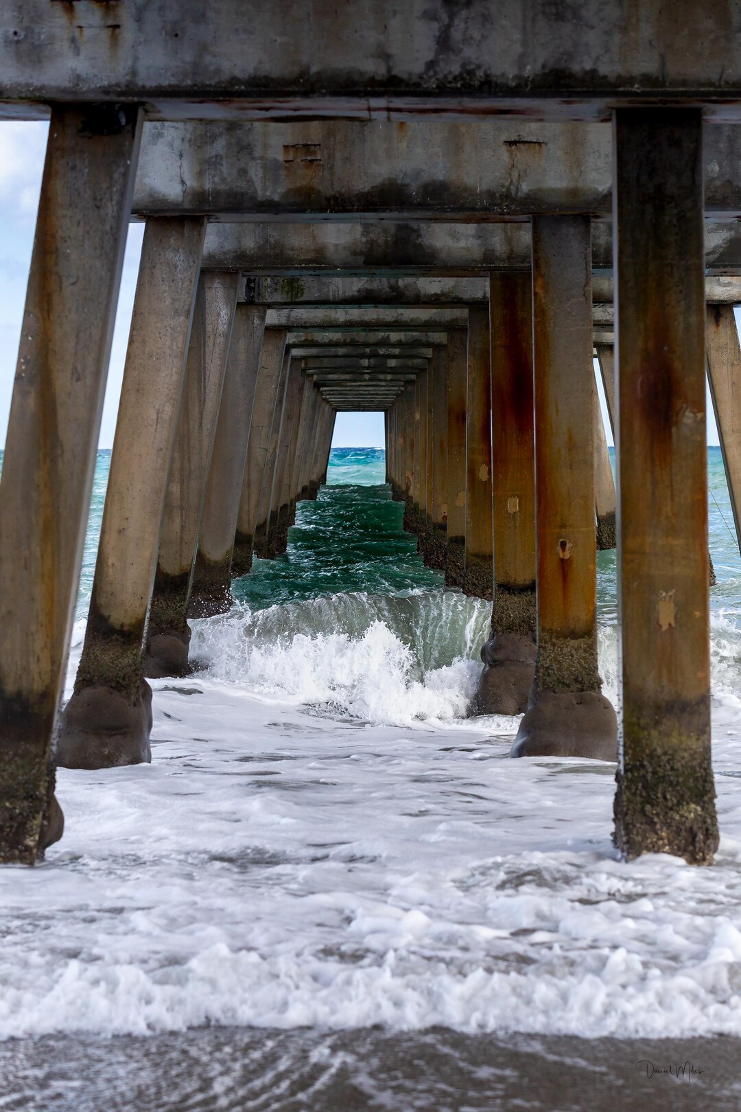 Juno Beach Pier Metal Print, Ocean View Print, Coastal Wall Art, East ...