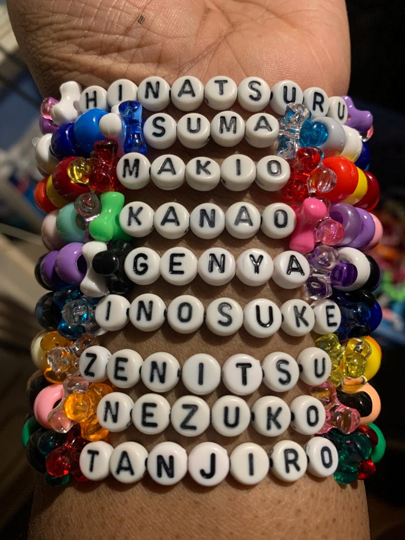 Demon Slayer Bracelets - Etsy