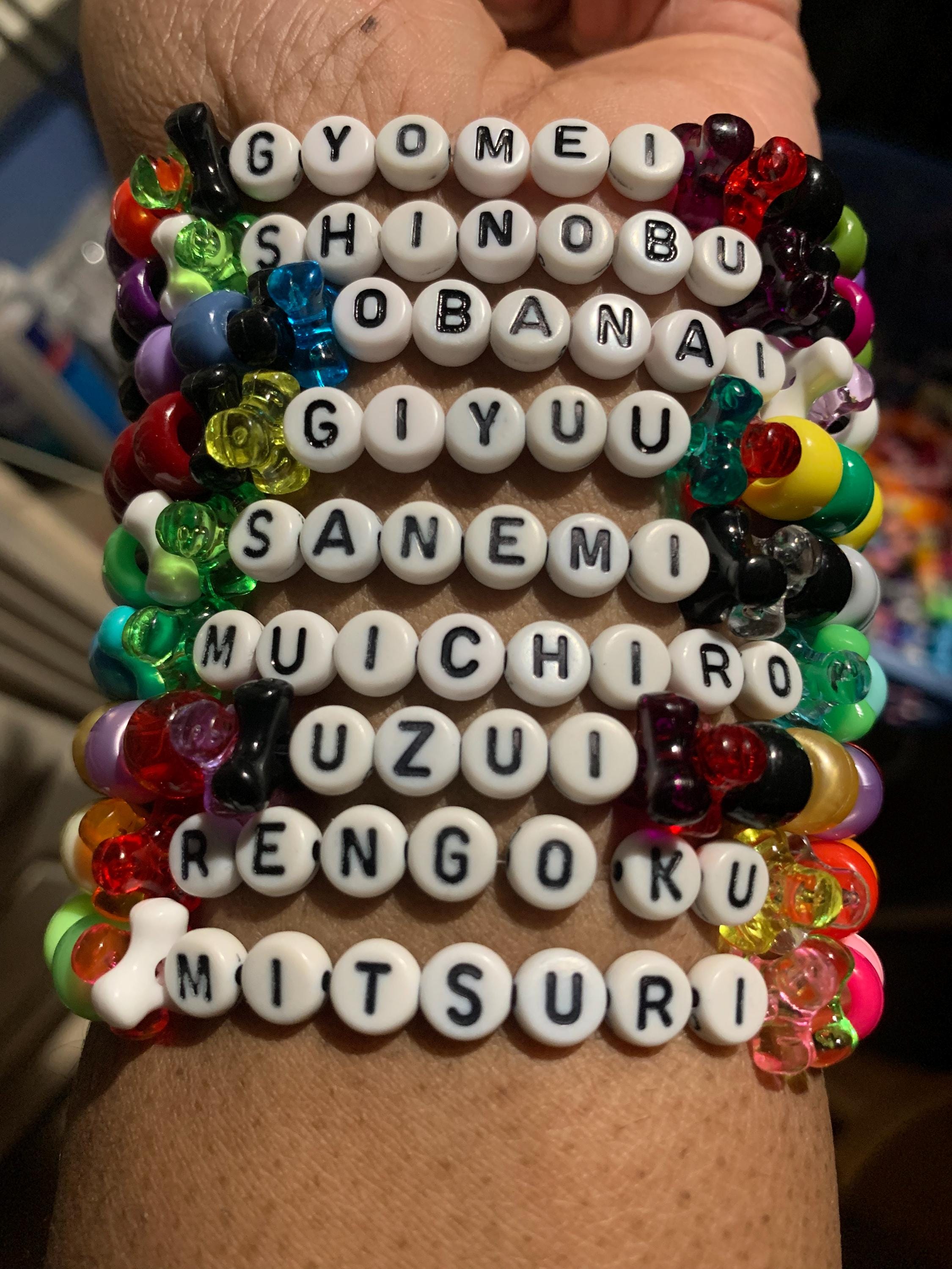 Demon Slayer Bracelets - Etsy