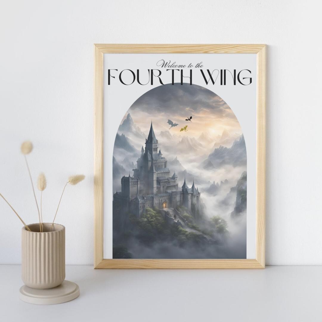 Welcome to the Fourth Wing Poster | Rebecca Yarros | Digital Print ...