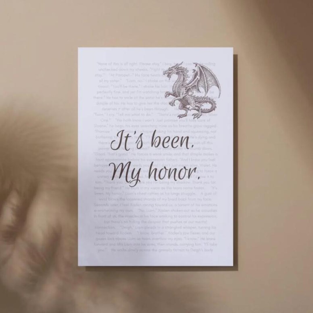 Fourth Wing Poster - Liam's Final Words Chapter 36 | Classic Semi ...