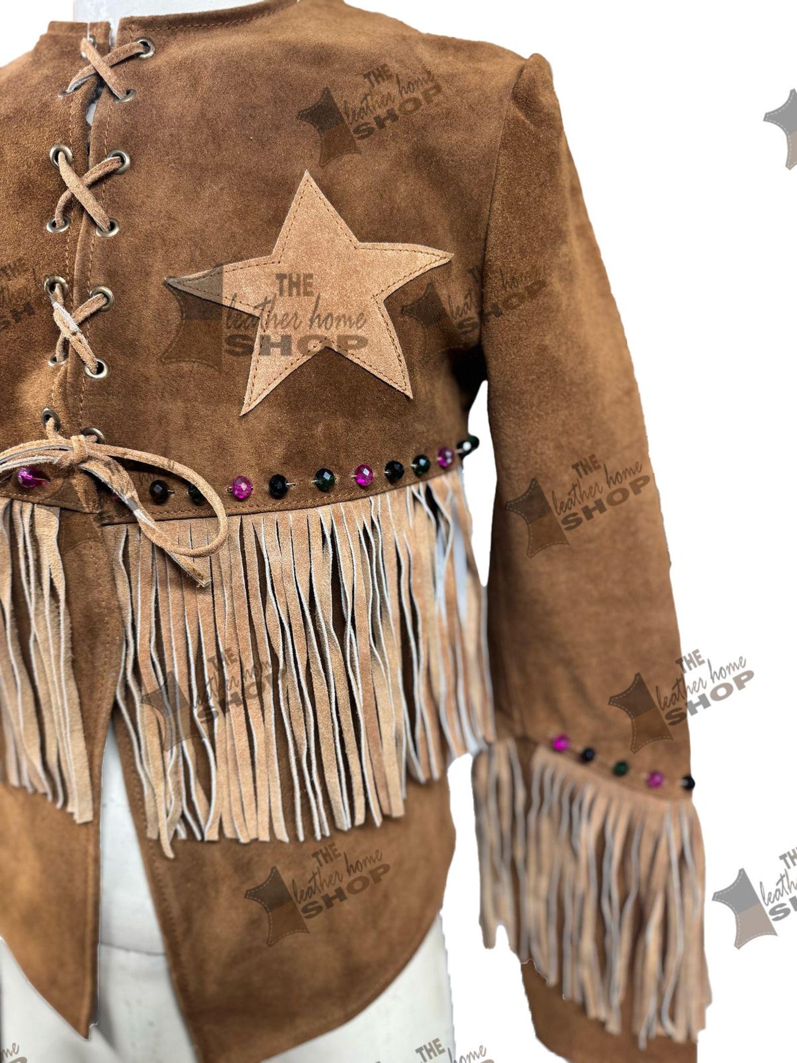 Vintage Suede Fringe Jacket: Native American Star Cowgirl Style - Etsy
