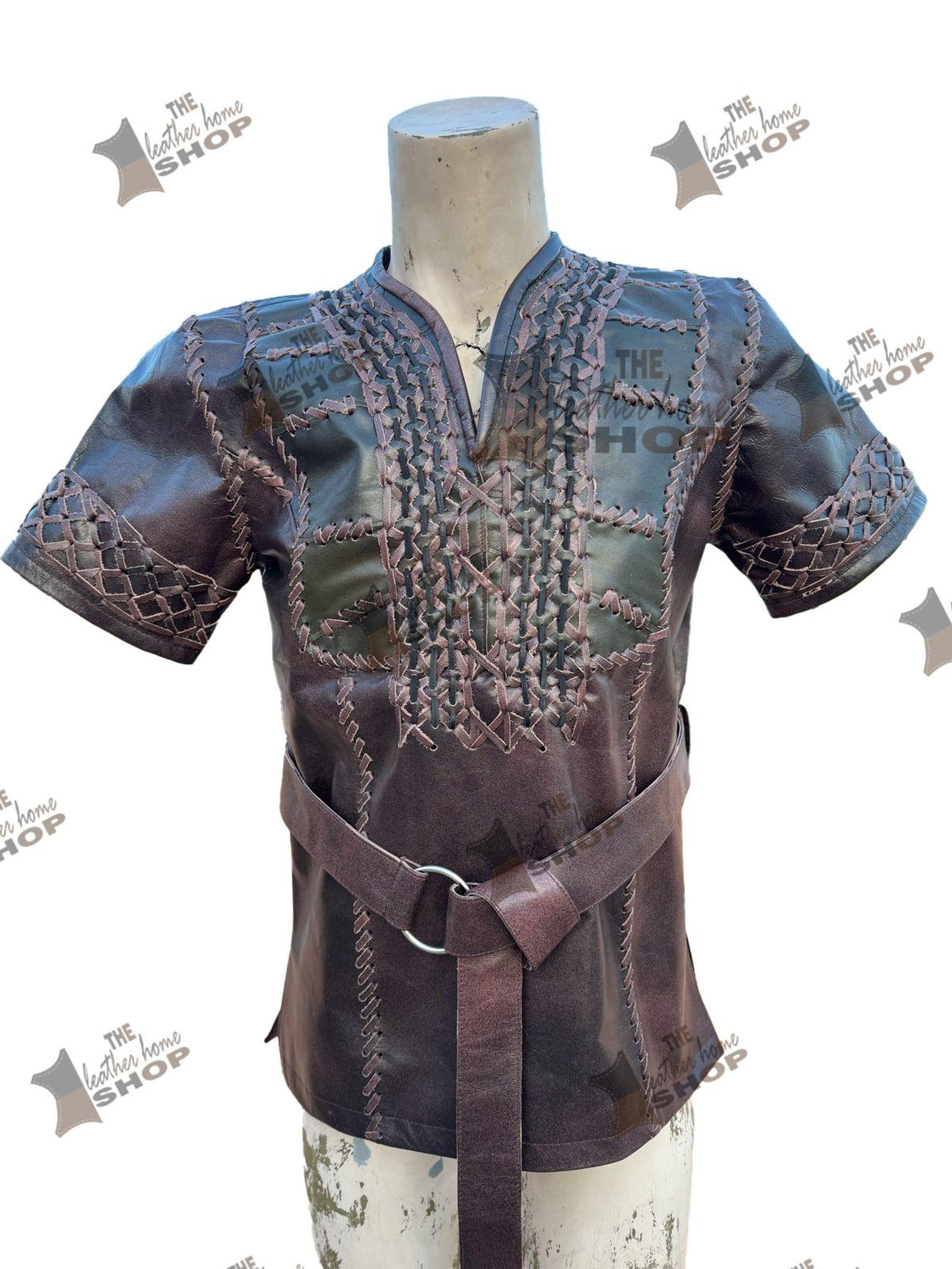Handmade Ragnar Lothbrok Leather Vest: Vikings Cosplay Costume - Etsy