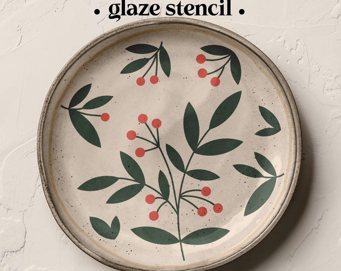 Glaze Stencil Sheet for Craft Cutter | Cut Pattern for Glaze | Glazing ...