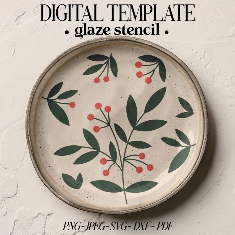 Glaze Stencil Sheet for Craft Cutter | Cut Pattern for Glaze | Glazing ...