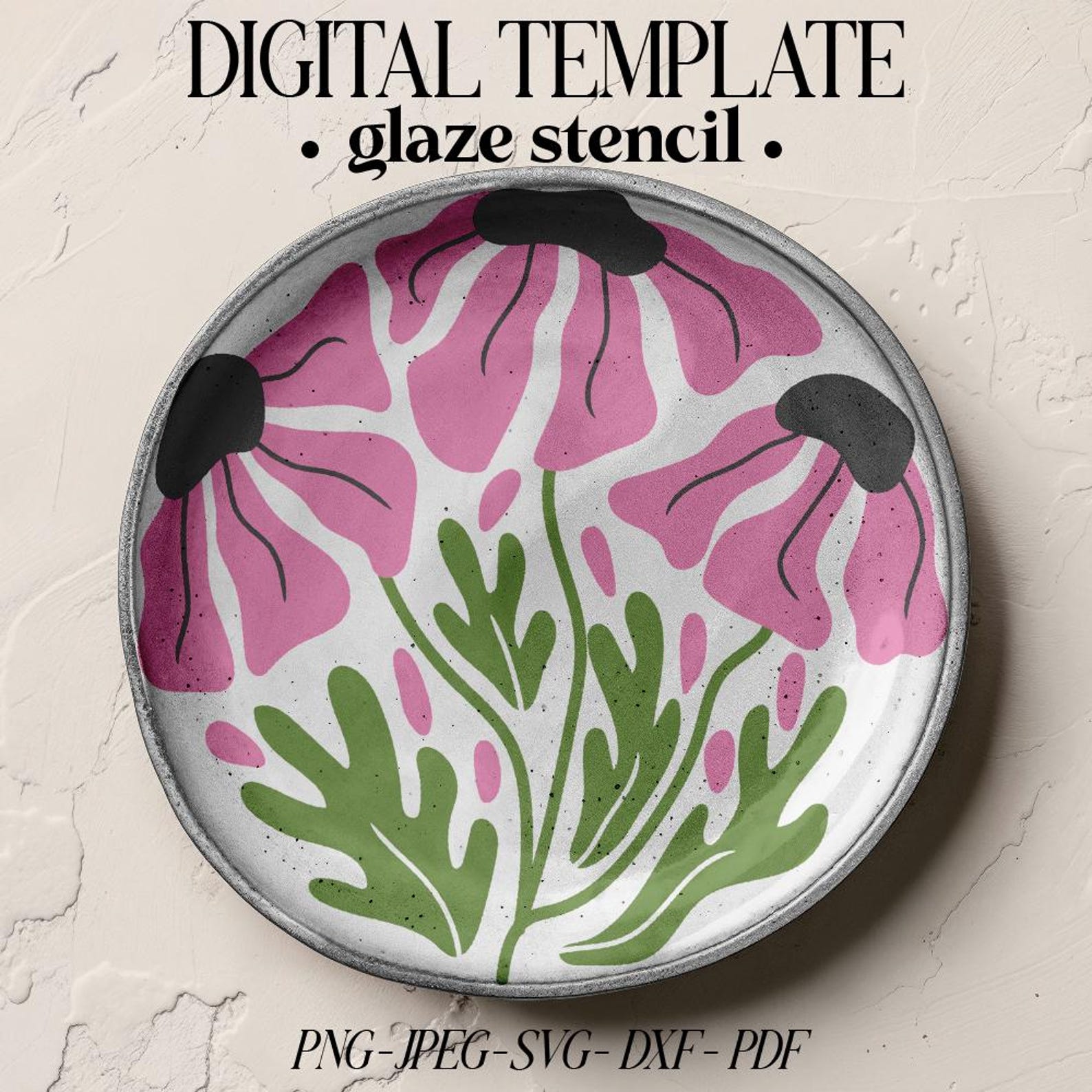 Glaze Stencil Sheet for Craft Cutter | Cut Pattern for Glaze | Glazing ...