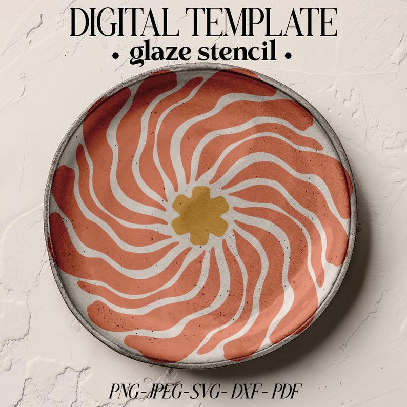 Glaze Stencil Sheet for Craft Cutter | Cut Pattern for Glaze | Glazing ...