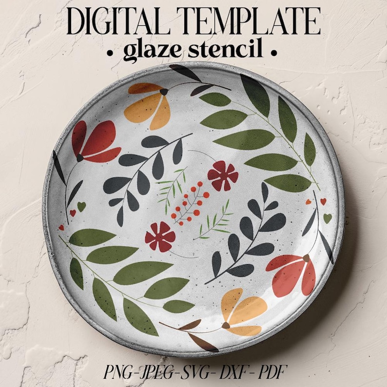 Glaze Stencil Sheet for Craft Cutter | Cut Pattern for Glaze | Glazing ...