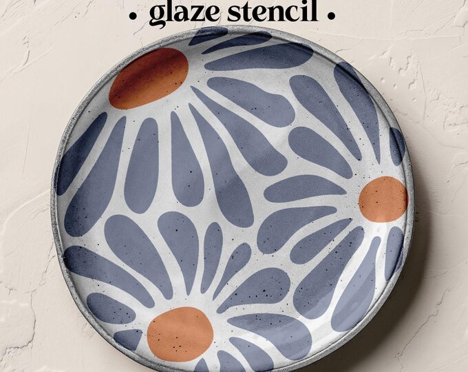 Glaze Stencil Sheet for Craft Cutter | Cut Pattern for Glaze | Glazing ...