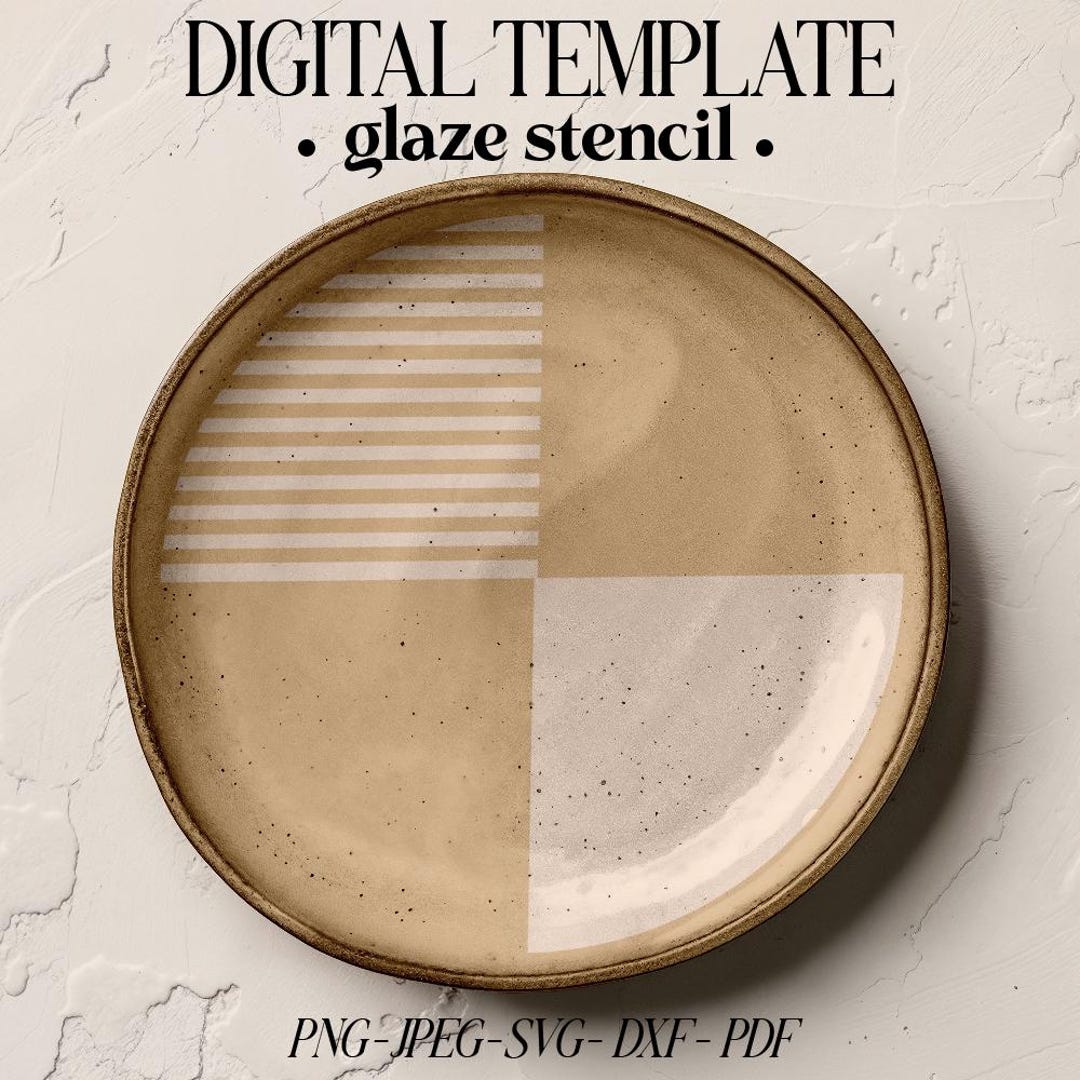 Glaze Stencil Sheet for Craft Cutter | Cut Pattern for Glaze | Glazing ...